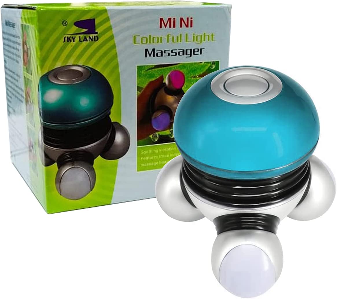 Portable Handheld Mini Massager with Colorful Perfect Light for ALL ...