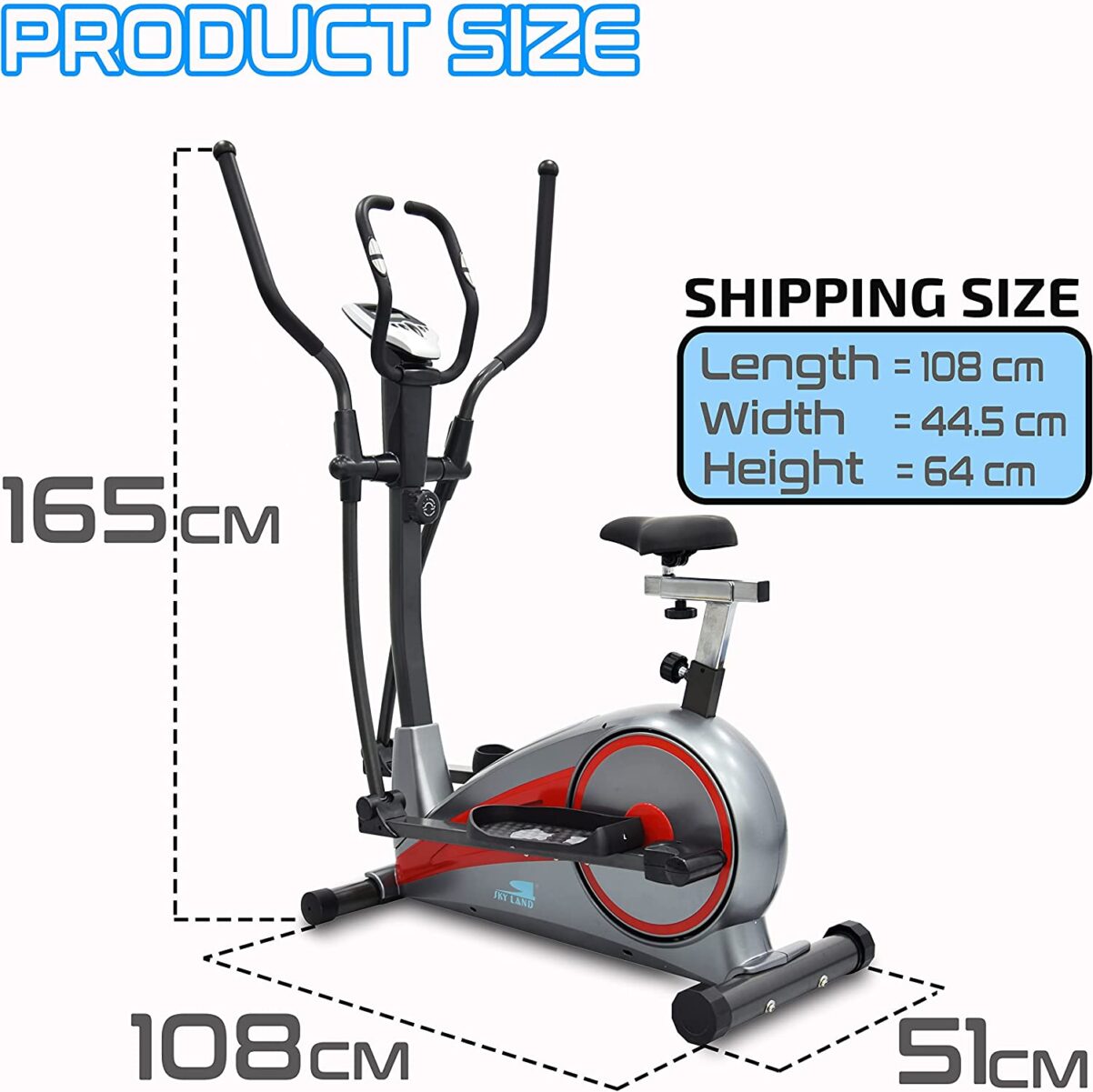 Elliptical Cross Trainer Bike - EM-1547 SKY LAND