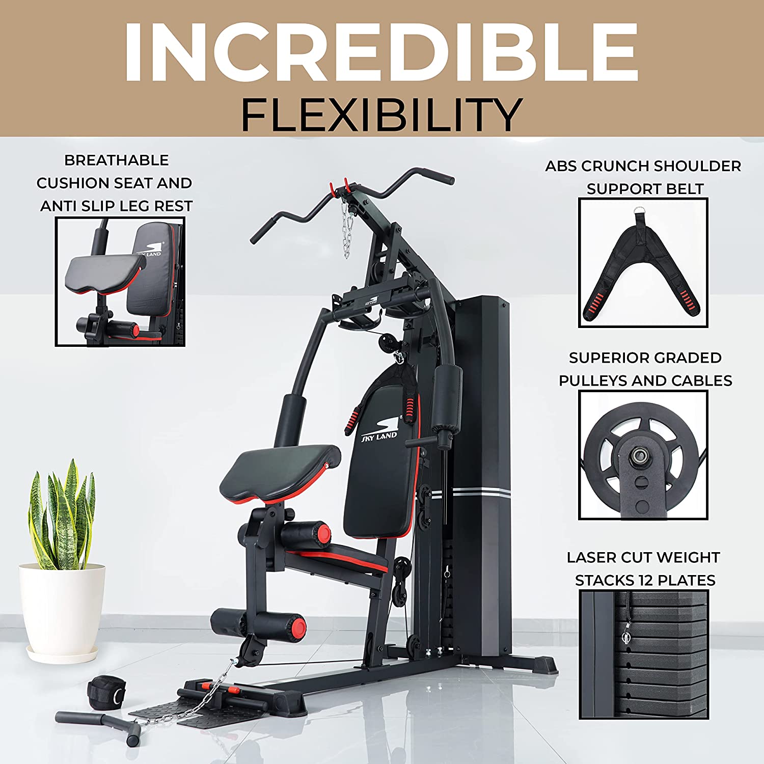 Single Station Home Gym جيم منزلي محطة سكاي لاند مفردة GM-8137