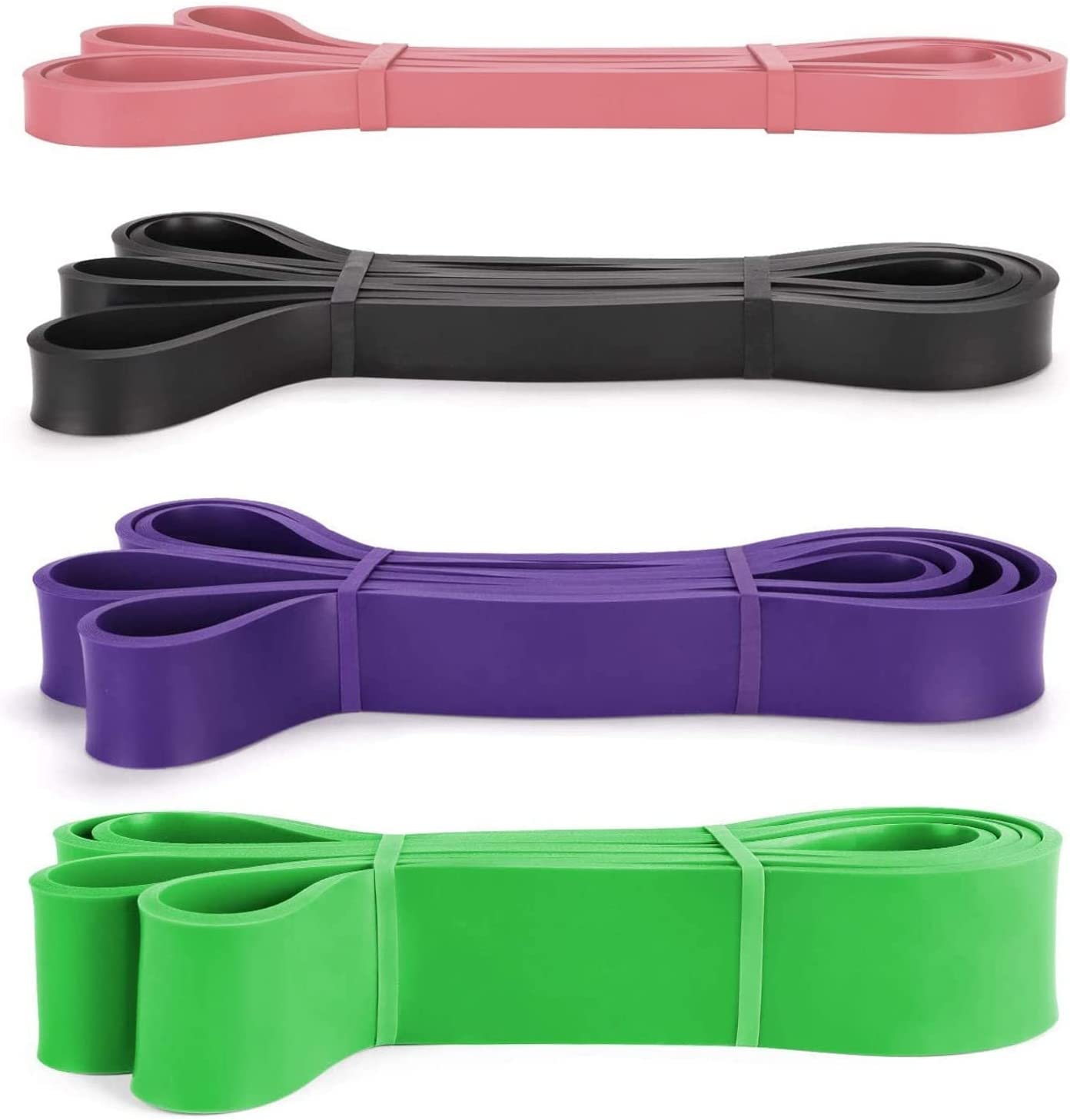 SKY LAND Pull Up Resistance Exercise Bands| Set Of 4 Multicolor Heavy ...