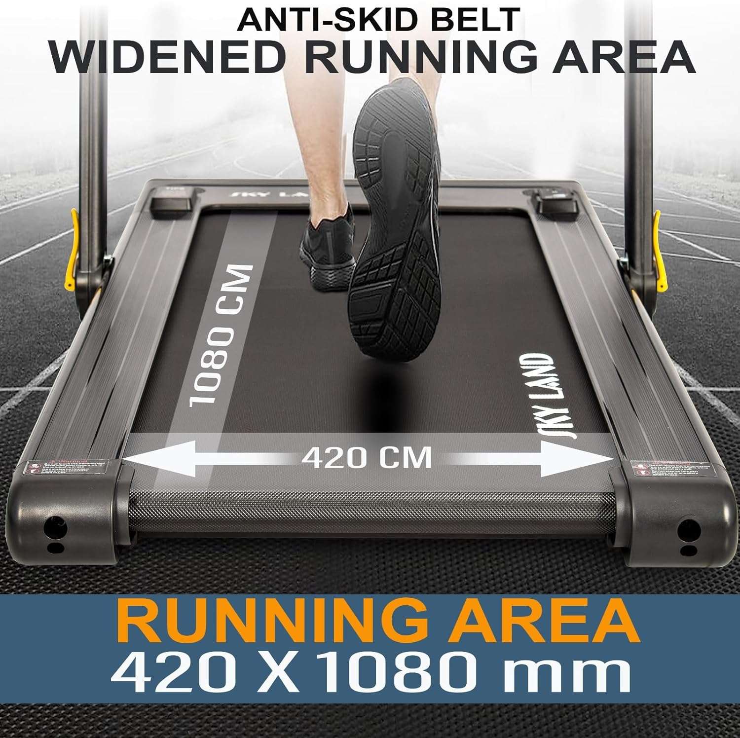 SKY LAND Treadmill: 2-in-1 Under Desk Treadmill: Foldable 2.5 HP ...