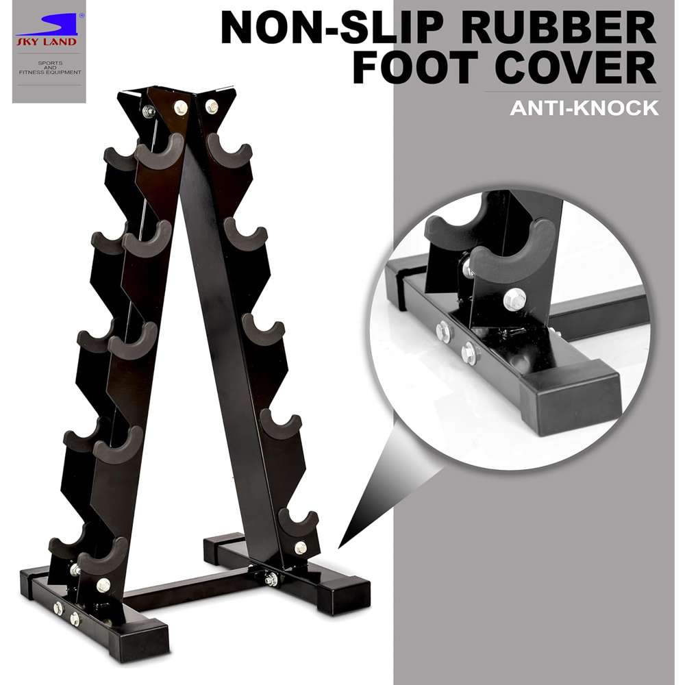 SKY LAND A-Shaped Dumbbell Rack Dumbbells Weight Storage Rack - Heavy ...