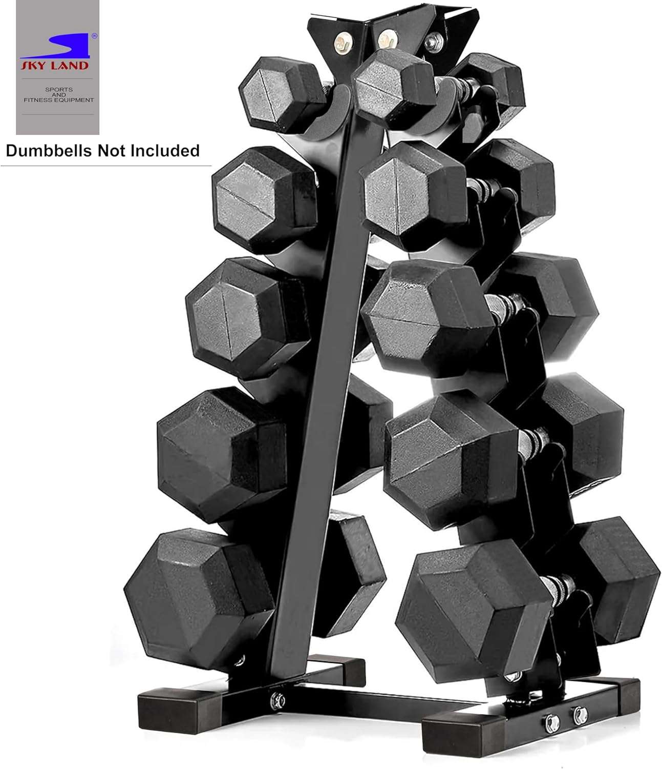 SKY LAND A-Shaped Dumbbell Rack Dumbbells Weight Storage Rack - Heavy ...