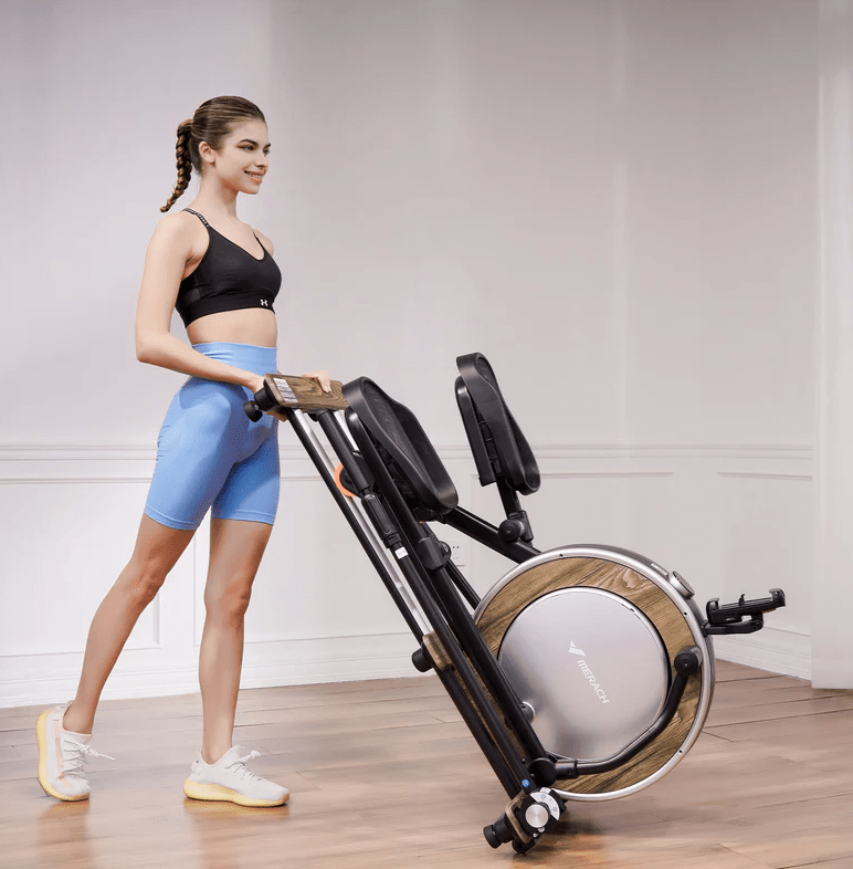 Smart Elliptical with auto resistance & retractable Elliptical Bike