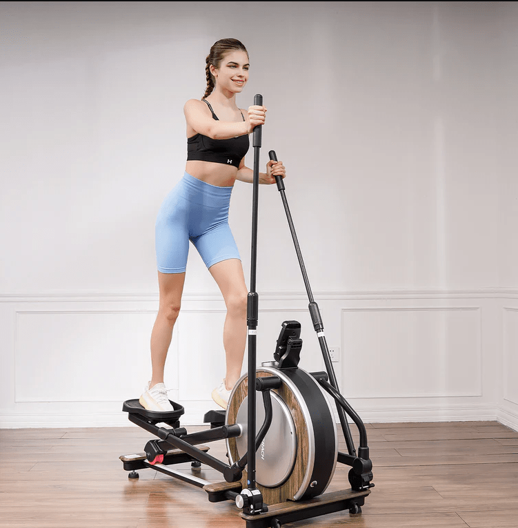 Smart Elliptical with auto resistance & retractable Elliptical Bike