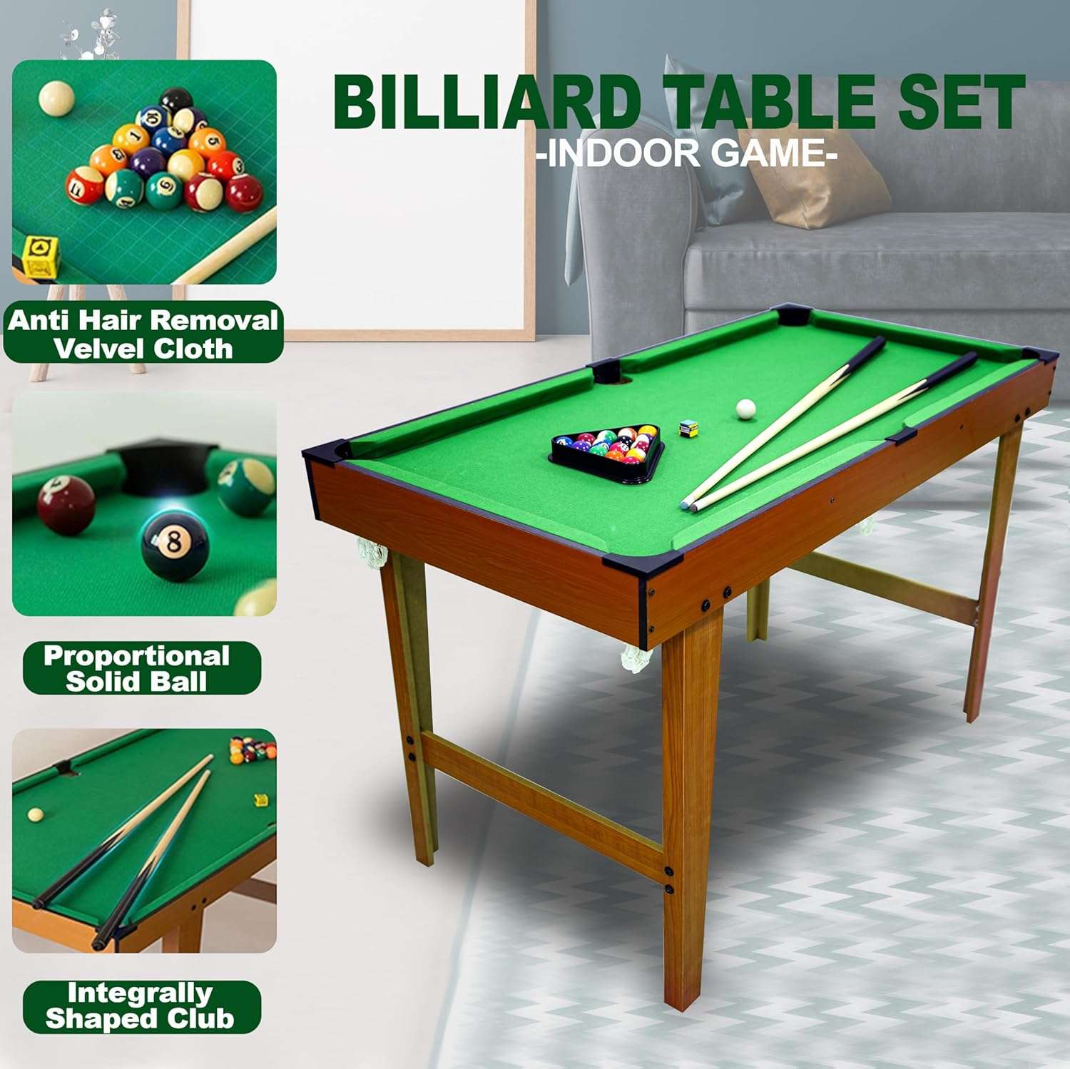 SKY LAND 31-Inch Tabletop Billiards Set - Portable Pool Table Game for ...