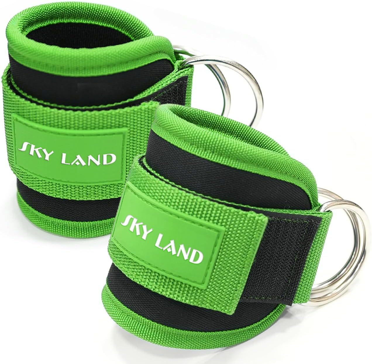 SKY LAND Premium Padded Ankle Straps for Cable Machines, Adjustable ...