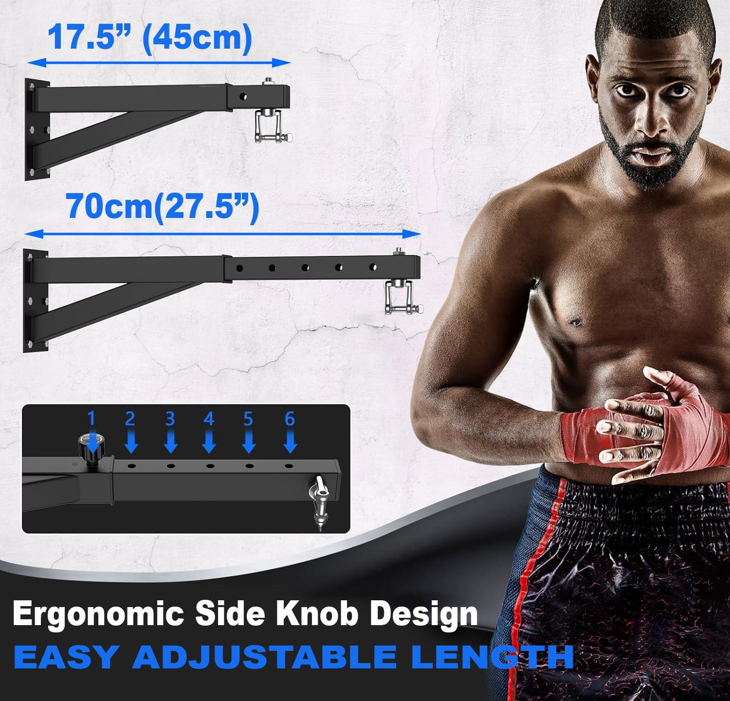 SKY LAND Heavy Duty Punching Bag Wall Mount Bracket, Perfect Wall Mount ...